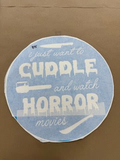 Cuddle & Watch Horror Movies 15" Signature Round – Hammer & Stain South ...