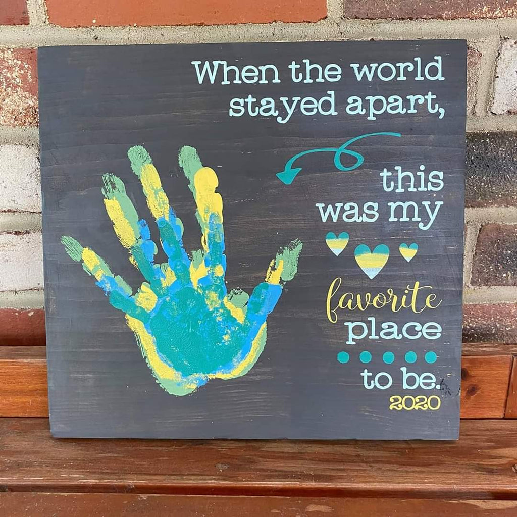 Quarantine Hand Print Keepsake Square – Hammer & Stain South Windsor